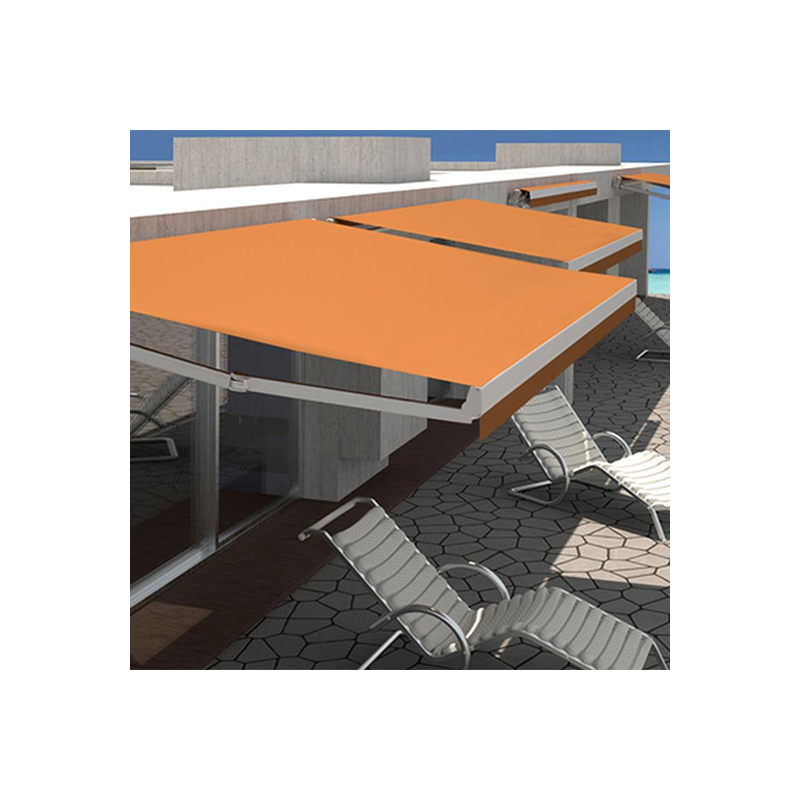 SMART M1 terrasse et balcon monobloc, toile uni beige, LG 592 x AV 305 ...